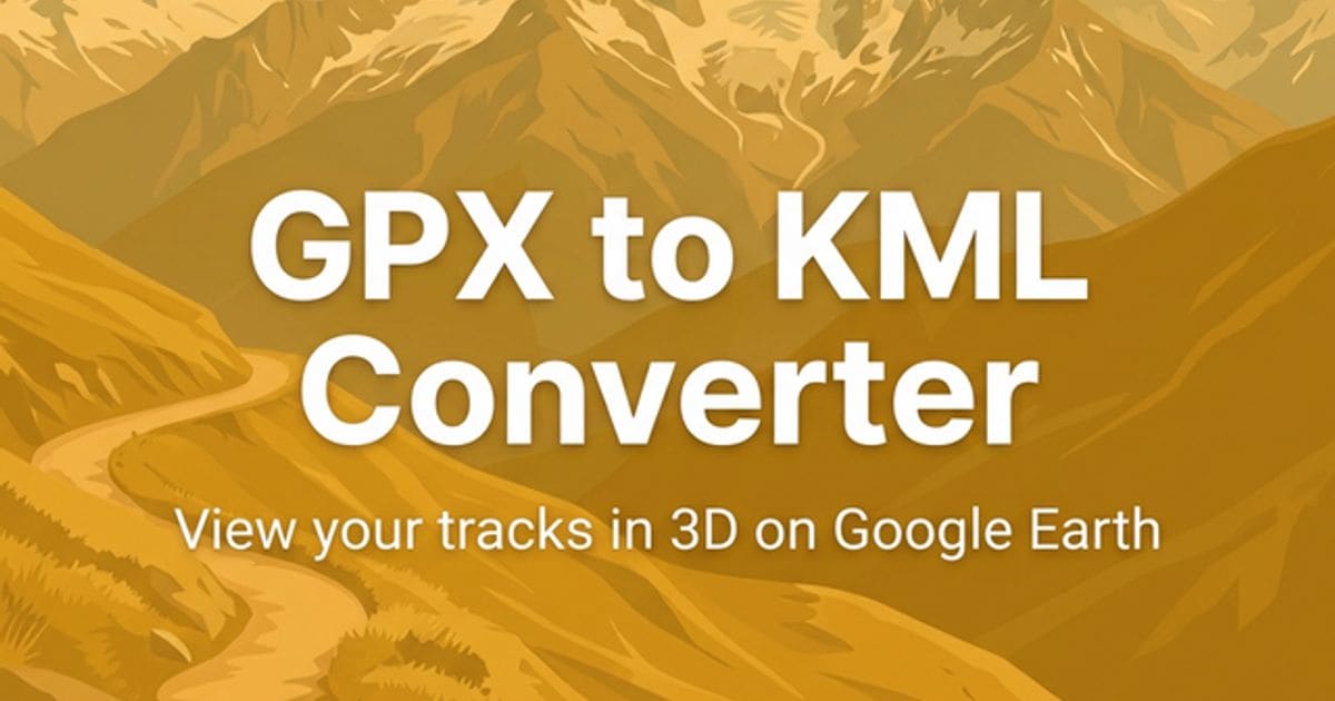 GPX to KML Converter - GPXWAY | Free Online Converter